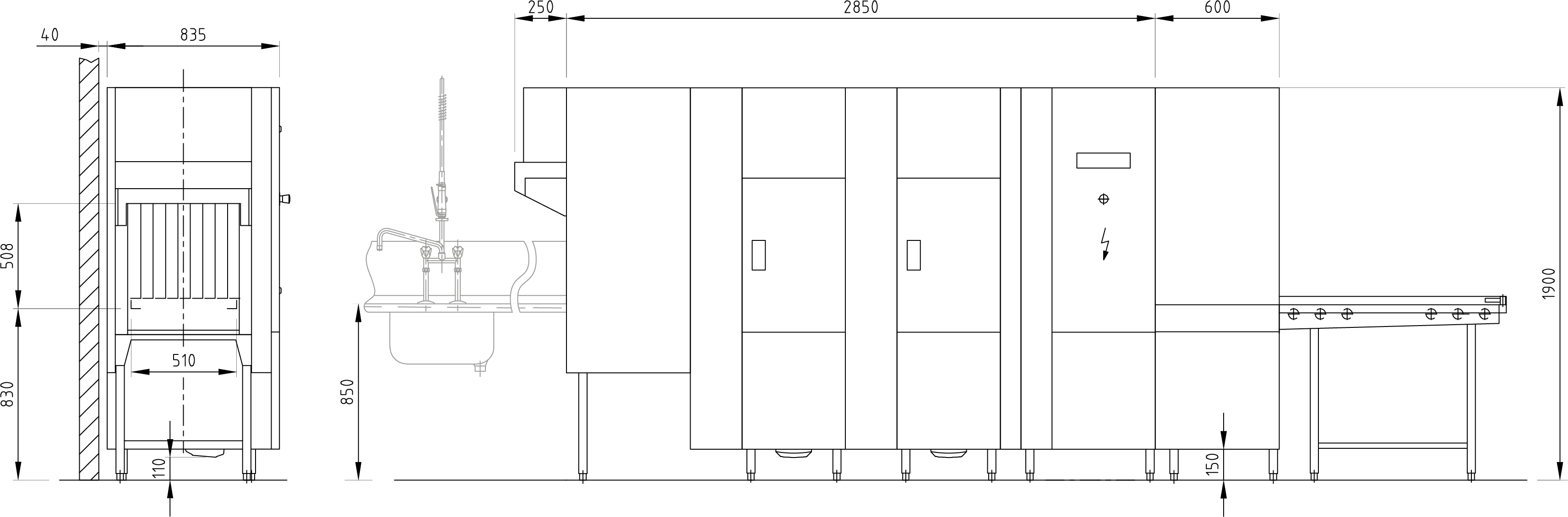 Warewasher - Technical data - MEIKO