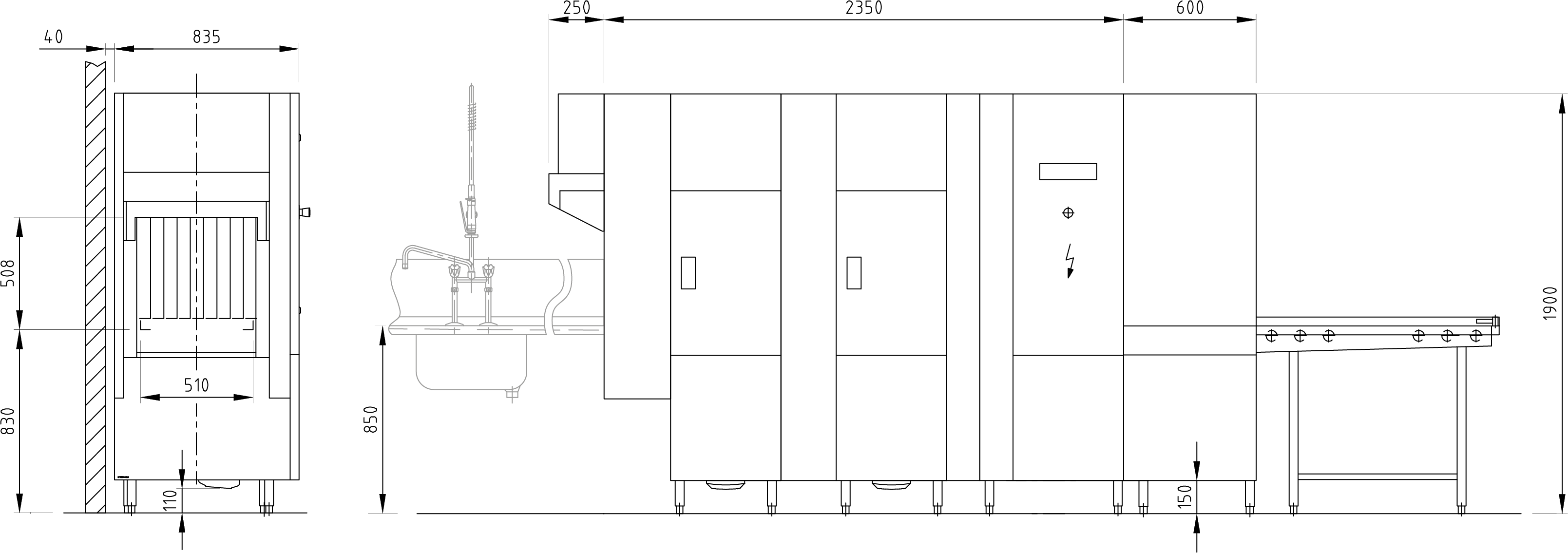 Warewasher - Technical data - MEIKO