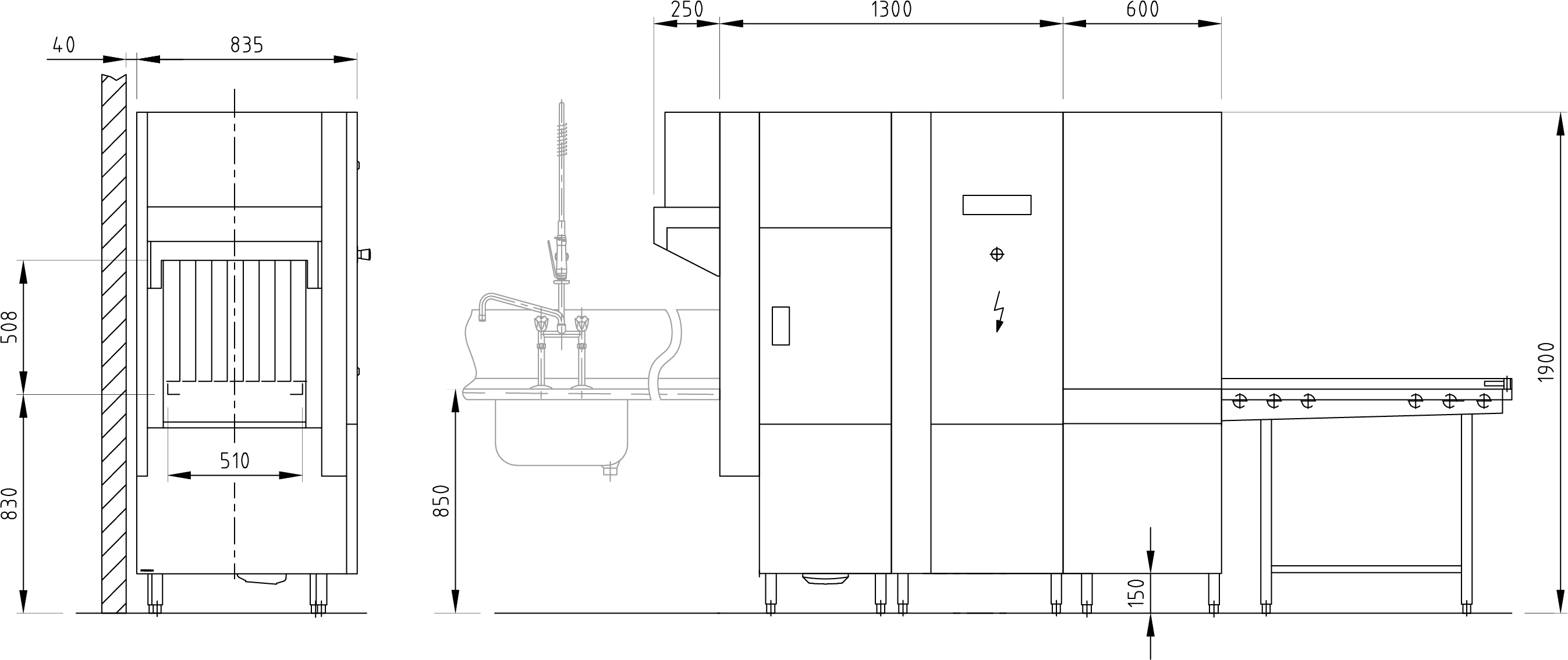 Warewasher - Technical data - MEIKO