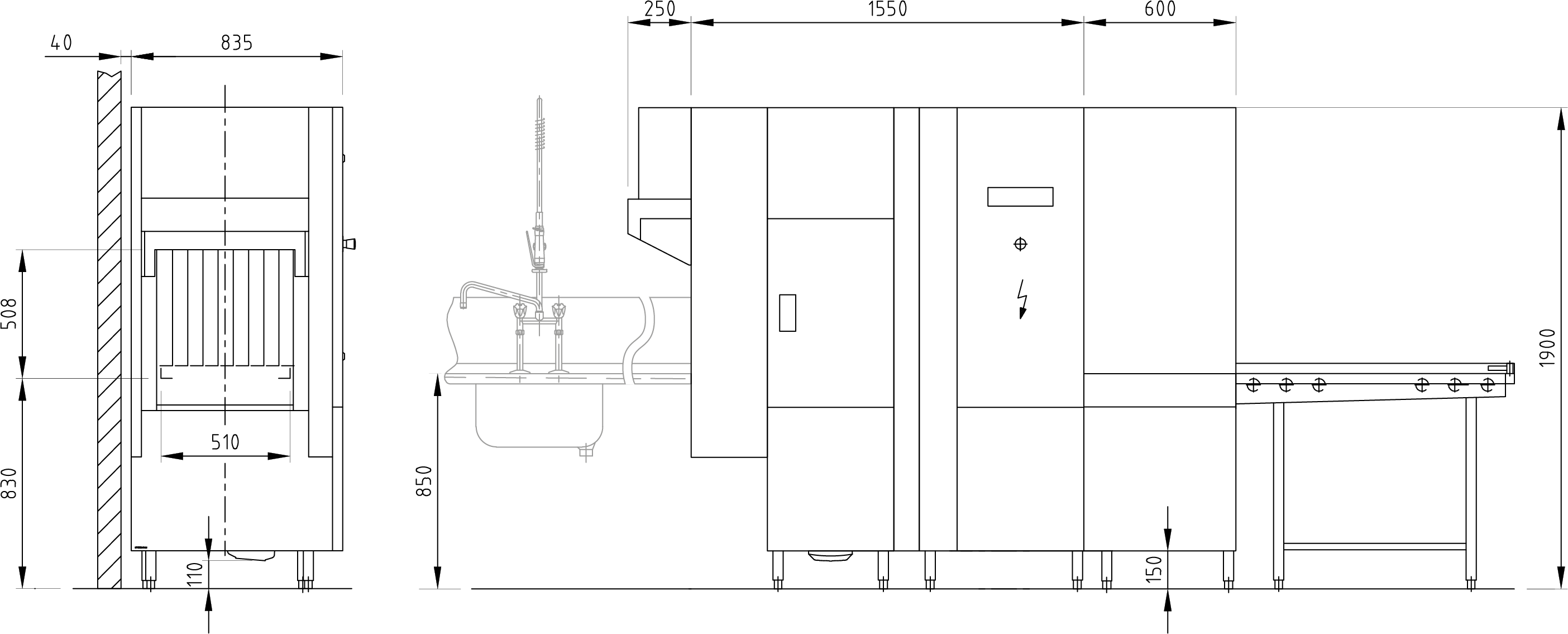 Warewasher - Technical data - MEIKO